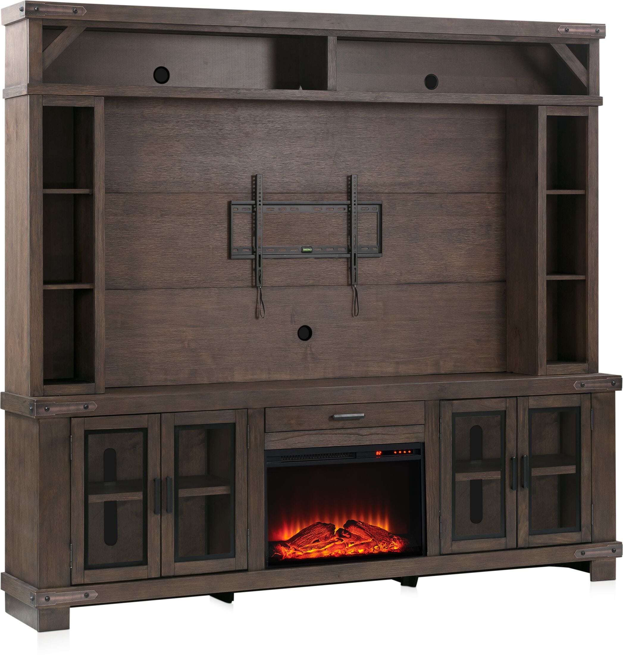 Sterling Fireplace Entertainment Wall Value City Furniture