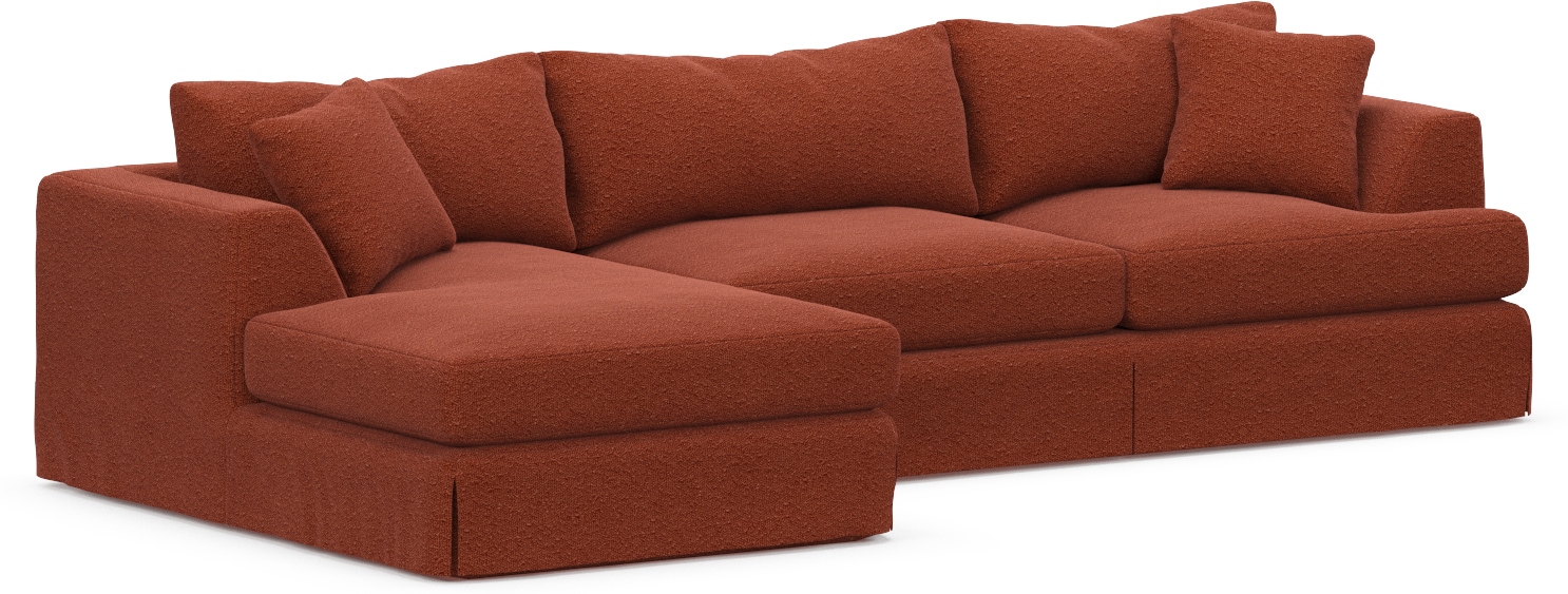 Storey Foam Comfort 2-Piece Sectional with Left-Facing Chaise - Bloke ...