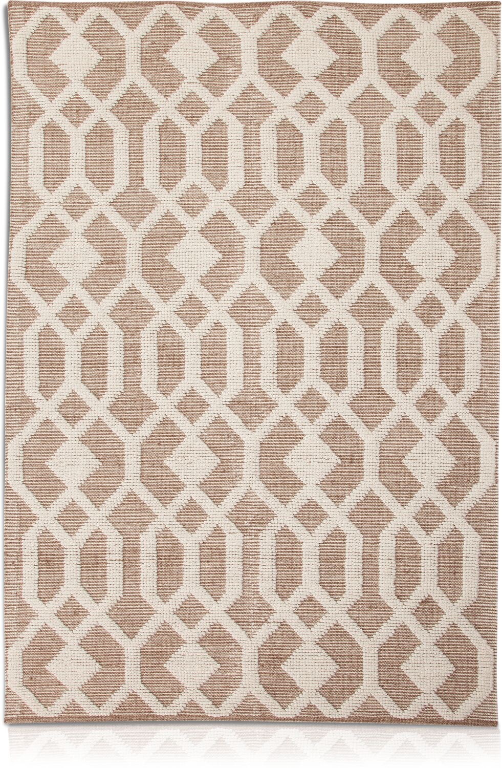 Tones 5' x 8' Area Rug - Natural and Ivory | Value City Furniture