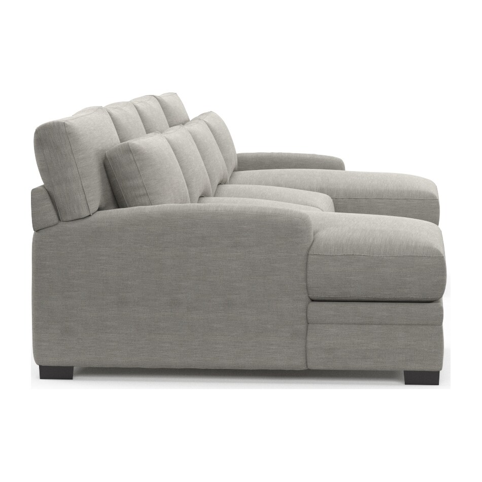 Winston Hybrid Comfort 3-Piece Sectional with Dual Chaise - Victory ...