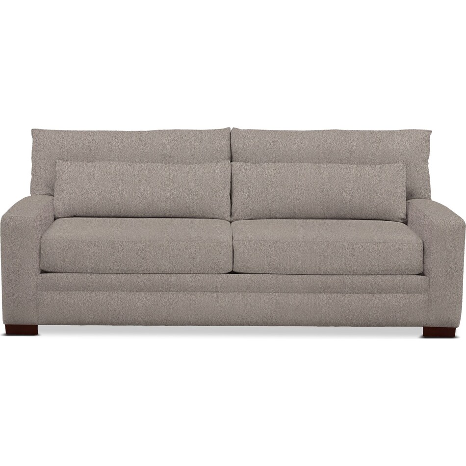 Winston Hybrid Comfort Sofa - Weddington Cement | Value City Furniture