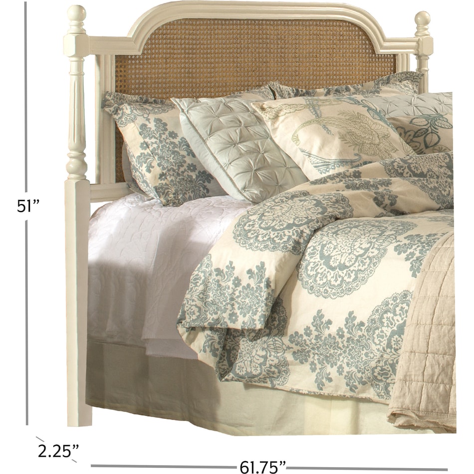 Zophia Queen Headboard and Bed Frame - Cream | Value City Furniture