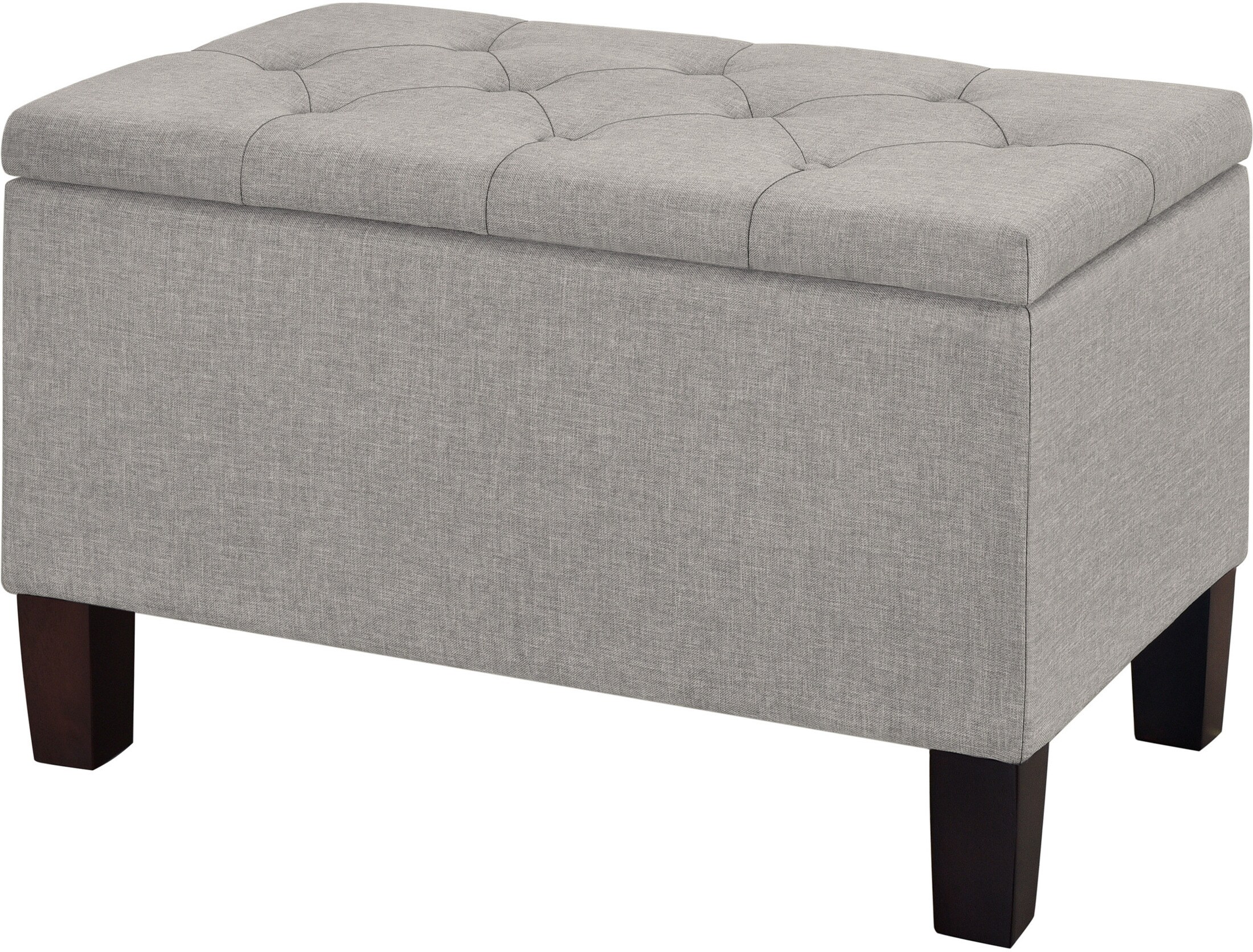 Zophia 29" Storage Bench - Gray | Value City Furniture